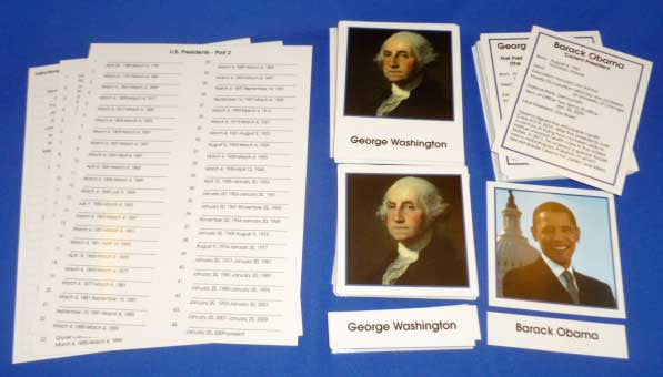 US Presidents – Montessori Materials by Lakeview