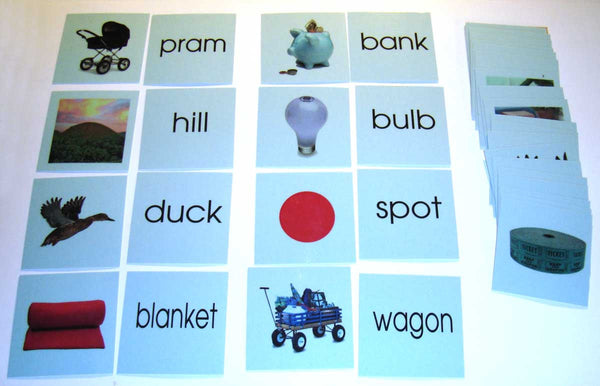 Blue Word & Picture Cards – Montessori Materials by Lakeview