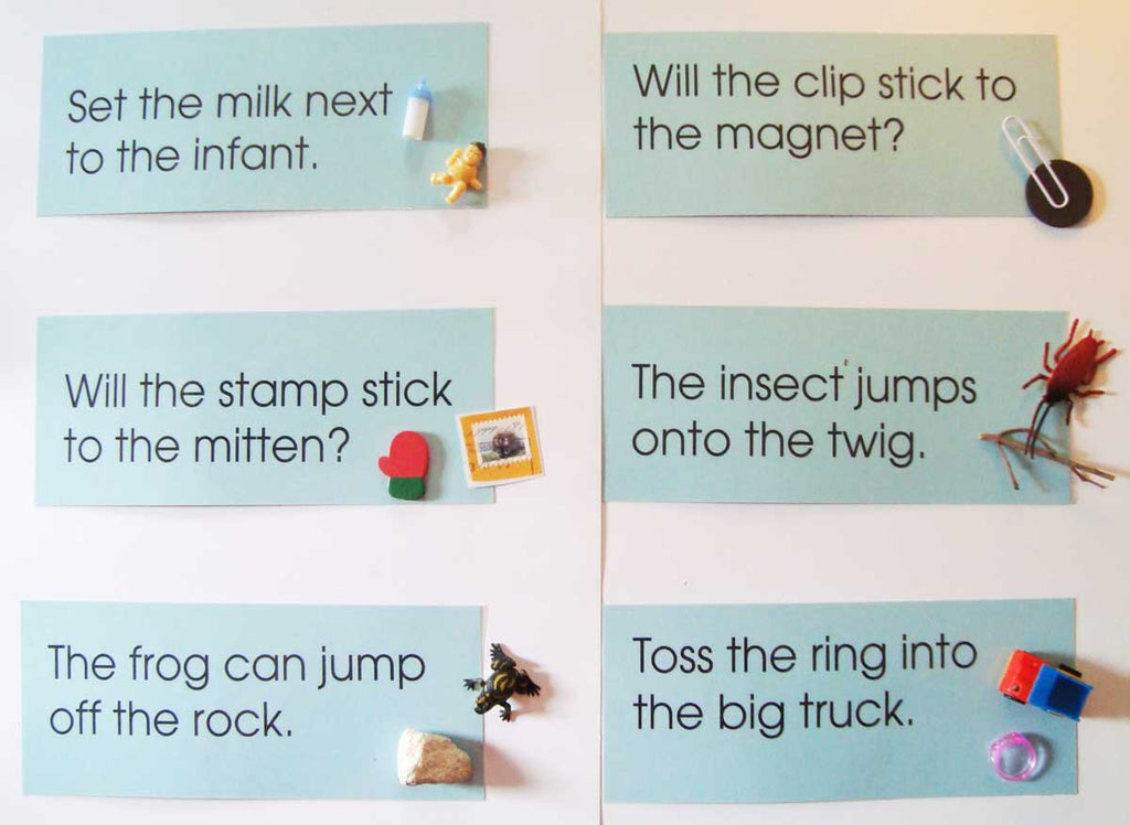Blue Sentences & Objects – Montessori Materials by Lakeview