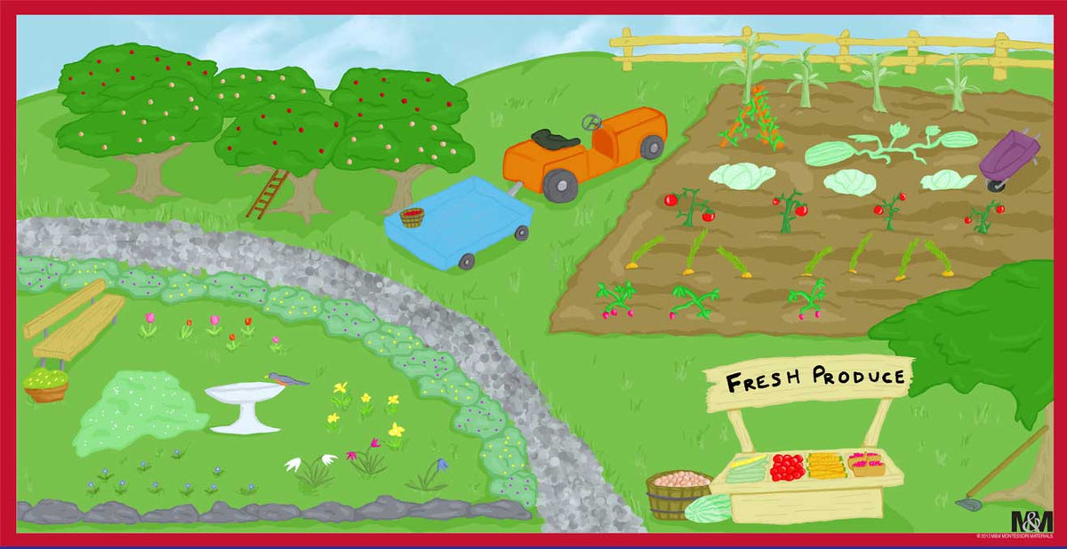 Garden Illustrated Board – Montessori Materials by Lakeview