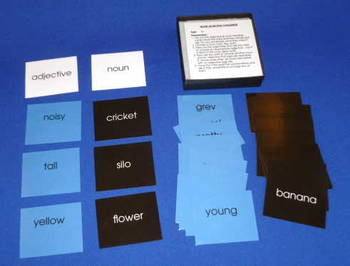 Noun Adjective Challenge – Montessori Materials by Lakeview