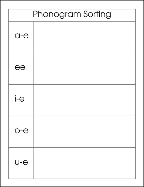 Phonogram Sorting Set B – Montessori Materials by Lakeview