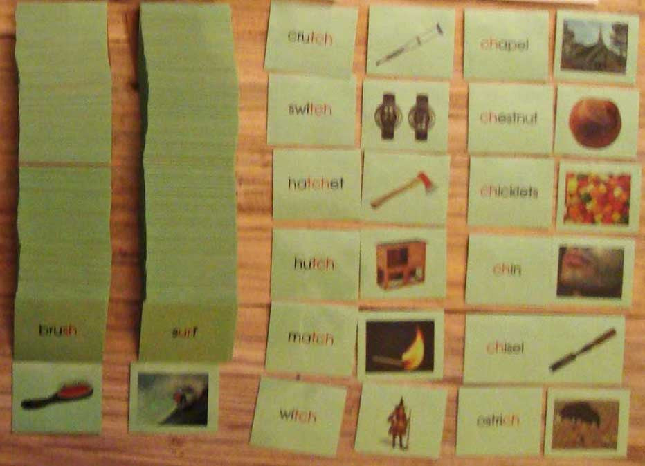 Phonogram Word & Picture Cards – Montessori Materials by Lakeview