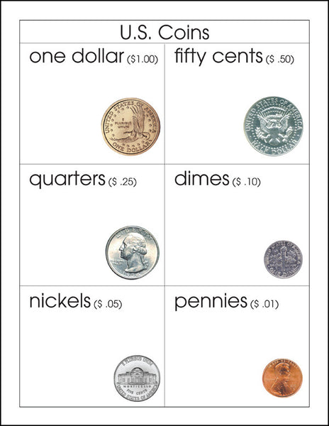 U.S. Coins – Montessori Materials by Lakeview
